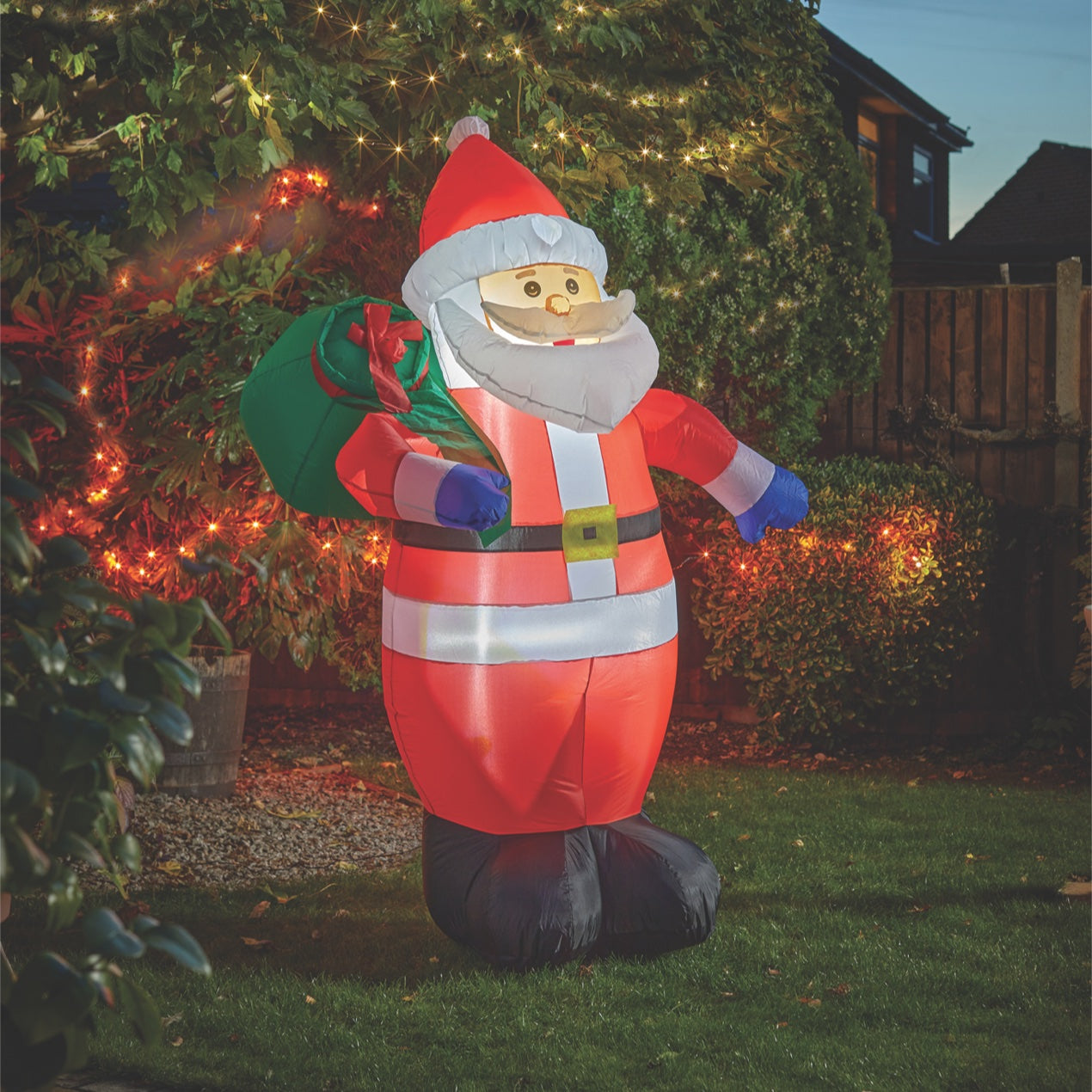 Three Kings Self-Inflating Santa - Jumbo | Saxons Garden & Home