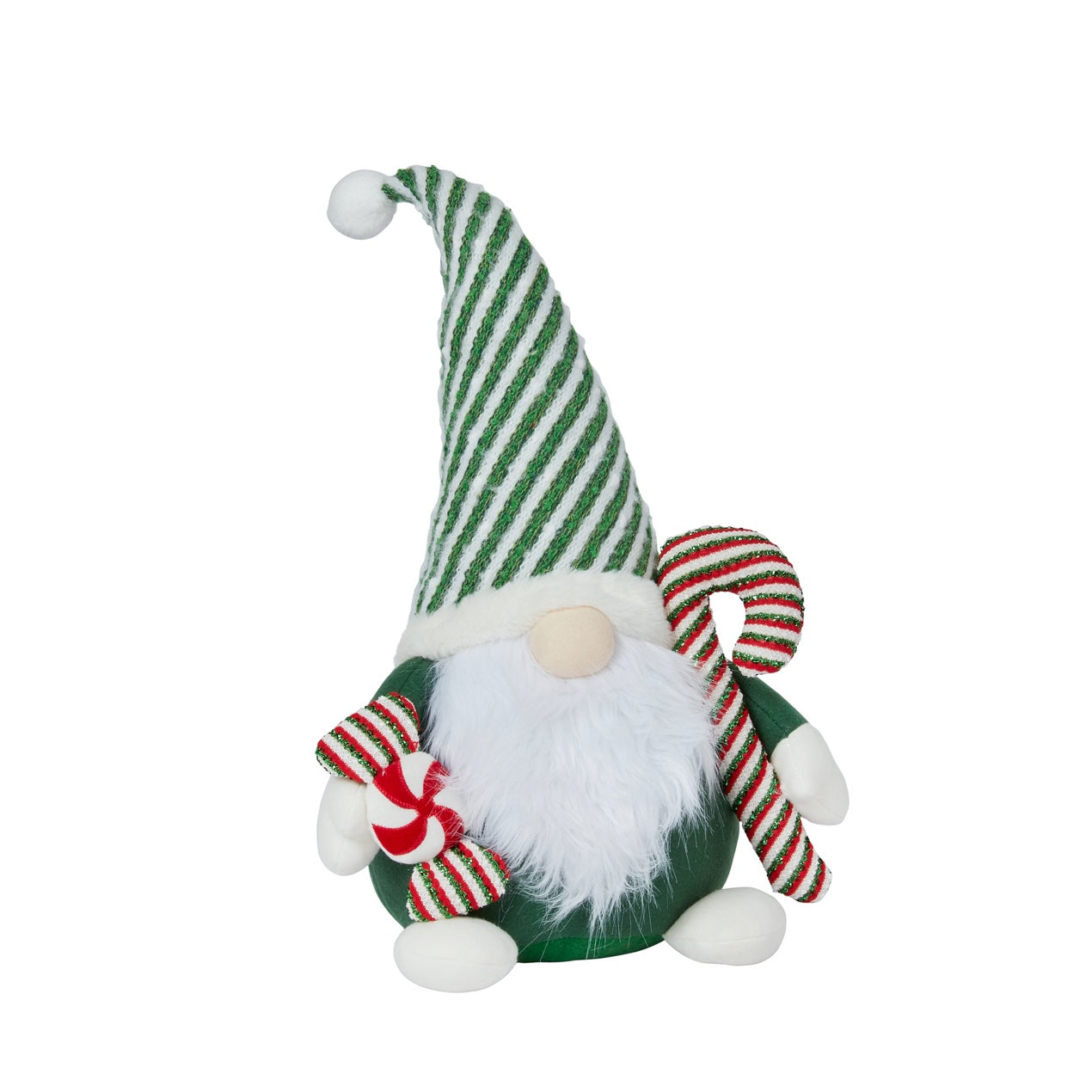 Three Kings Candy Cane Gonk - Green | Saxons Garden & Home