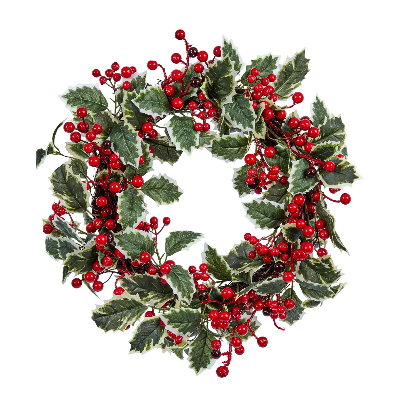 Three Kings HollyBerry Wreath - 60cm – Saxons Garden & Home